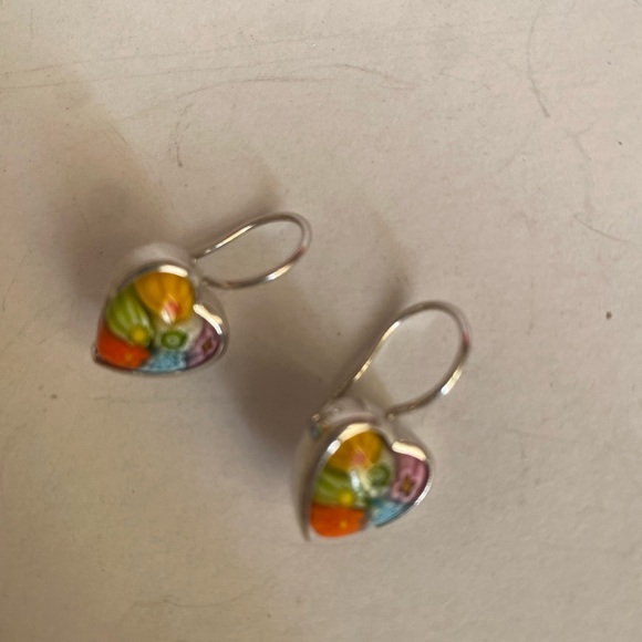 Alan K | Jewelry | Murano Glass Alan K Heartshaped Sterling 925 ...